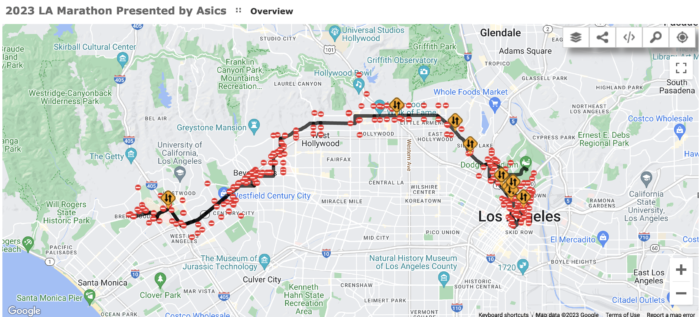 Melrose Trading Post | L.A. Marathon Street Closures for 3/19/23